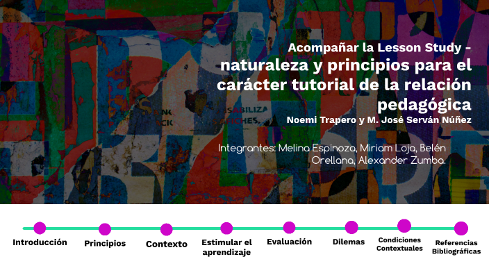 Acompañar la Lesson Study - naturaleza y principios para el carácter ...