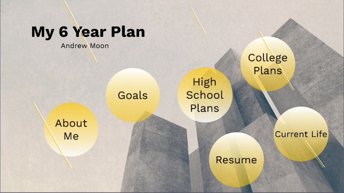 My 6 Year Plan by Andrew Moon on Prezi
