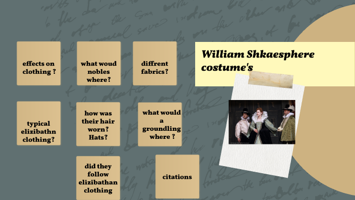 William Shakespeare Costumes by Loghan Nowak on Prezi