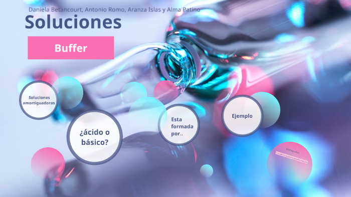Soluciones Buffer o amortiguadoras del agua by Dany Betancourt on Prezi