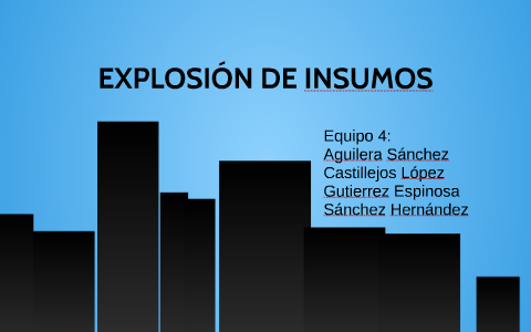 EXPLOSIÓN DE INSUMOS by Jairo García on Prezi