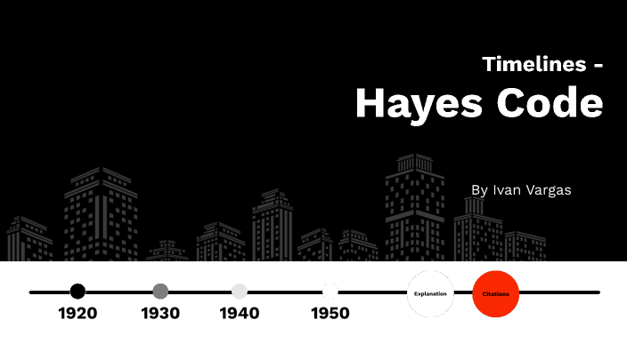 Hayes Code Timeline by Dan ! on Prezi