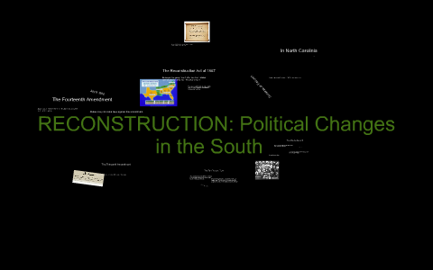 Reconstruction: political changes for the south by Mary Frances Burrows ...