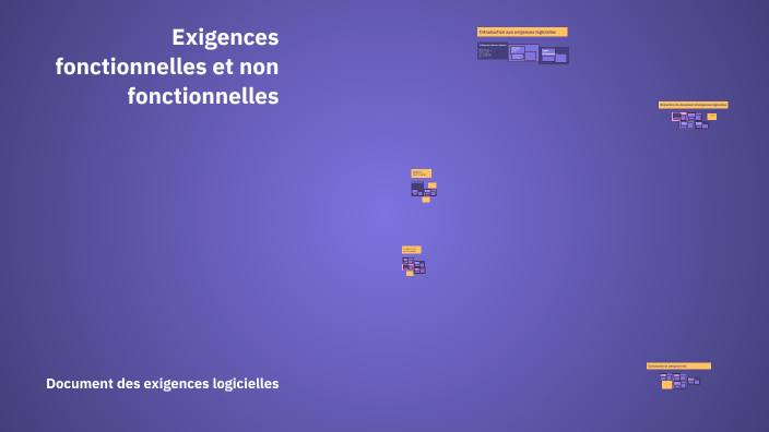 Exigences fonctionnelles et non fonctionnelles by safiya az on Prezi
