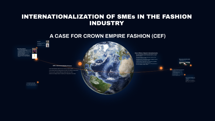 INTERNATIONALIZATION OF SMEs IN THE FASHION INDUSTRY by Uzochukwu ...
