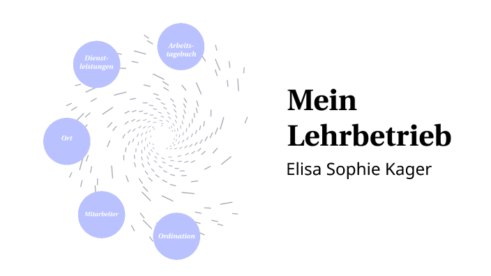 Mein Lehrbetrieb by Elisa Kager on Prezi