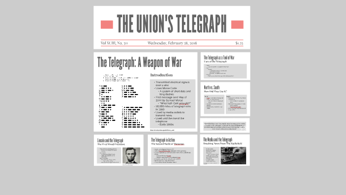 The Telegraph and the Civil War by Abby Kodidek on Prezi