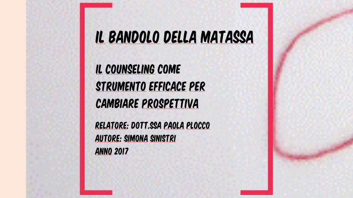 IL BANDOLO DELLA MATASSA by simona sinistri