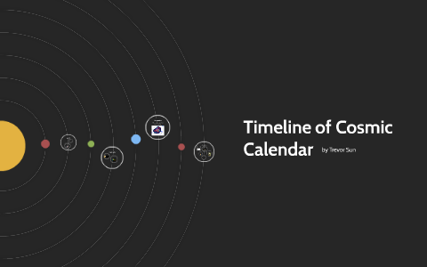 Timeline of Cosmic Calendar by Trevor Sun on Prezi