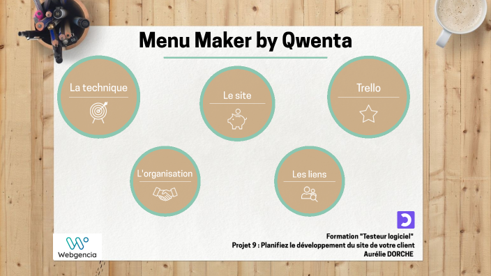 Planification et solution technique - Menu Maker by Qwenta by Aurélie Dorche on Prezi