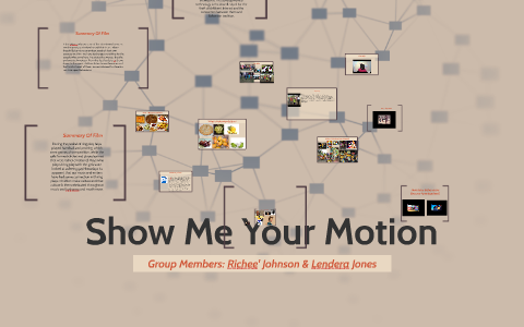 Show Me Your Motion by Richee' Johnson on Prezi