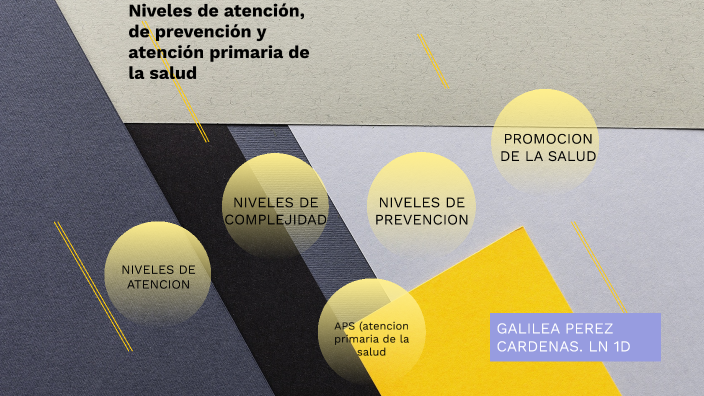 Niveles De Atención De Prevención Y Atención Primaria De La Salud By
