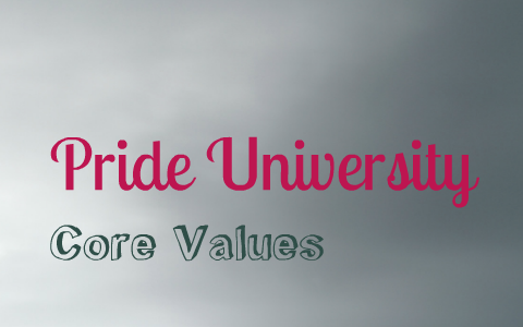 Pride University Core Values by Jason Miller on Prezi