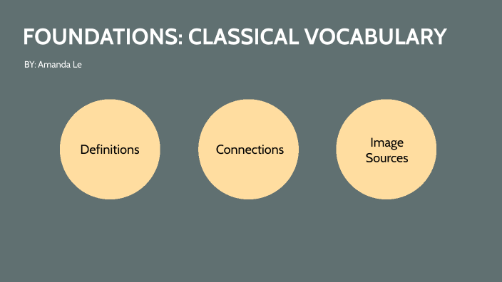 Classical Vocab Project by Amanda Le on Prezi