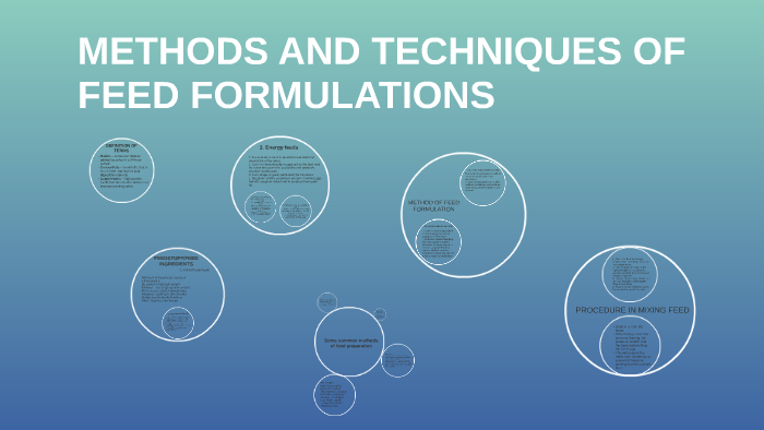 METHODS AND TECHNIQUES OF FEED FORMULATIONS by Noly Alejandro on Prezi