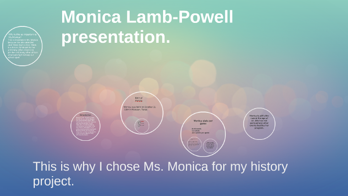 Monica Lamb- Powell is known for her role as a former Women by daeja ...