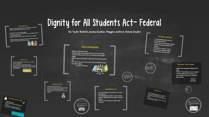 Dignity for All Students Act by Kelsey Snyder on Prezi