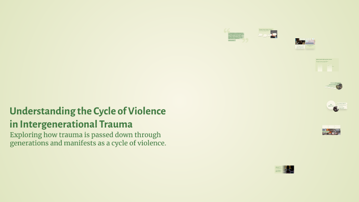 Understanding the Cycle of Violence in Intergenerational Trauma by Aili ...