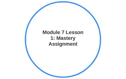 Module 7 Lesson 1: Mastery Assignment by Arjun Keshava on Prezi