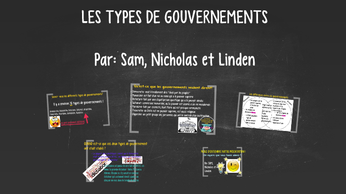 LES TYPES DE GOUVERNEMENTS by SAM ALBERT