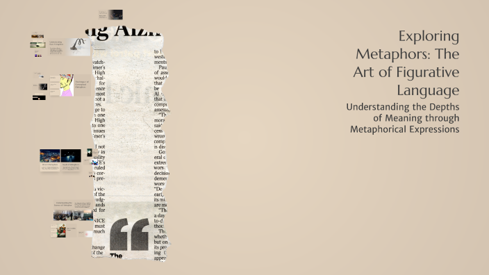 Exploring Metaphors: The Art of Figurative Language by S on Prezi