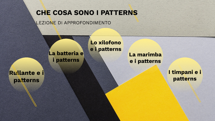 Che cosa sono i patterns by Esame di stato on Prezi