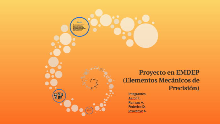 Proyecto en EMDEP (Elementos Mecánicos de Precisión) by Aaron Contreras ...