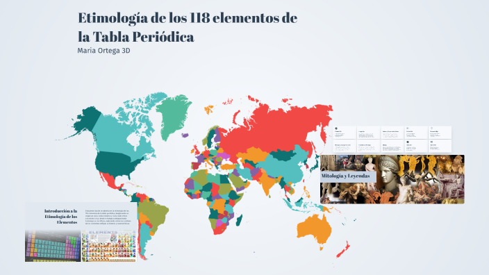 Etimología de los 118 elementos de la Tabla Periódica by maria ortega ...