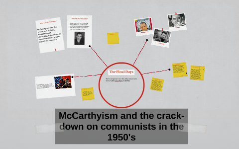 McCarthyism and the crack-down on communists in the 1950's by Brigitte ...