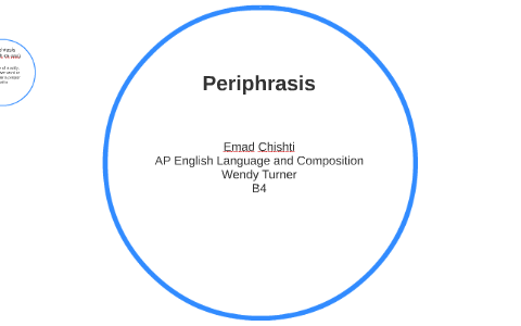 Periphrasis by Emad Chishti on Prezi