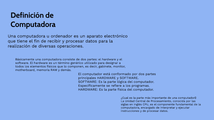 Definición de Computadora by Javier Diego Soto on Prezi