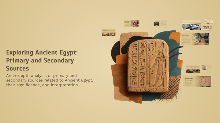 Exploring Ancient Egypt: Primary and Secondary Sources by Elijah ...