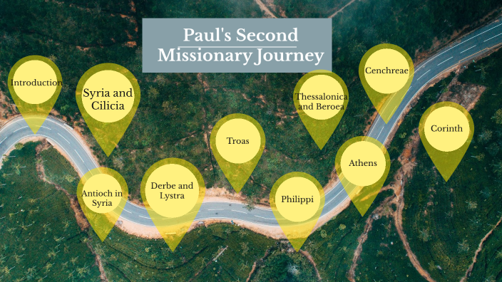 Paul's second missionary journey by Michael Steve on Prezi
