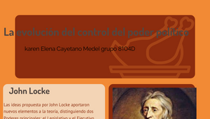 La evolución del control del poder político Línea del tiempo o ...