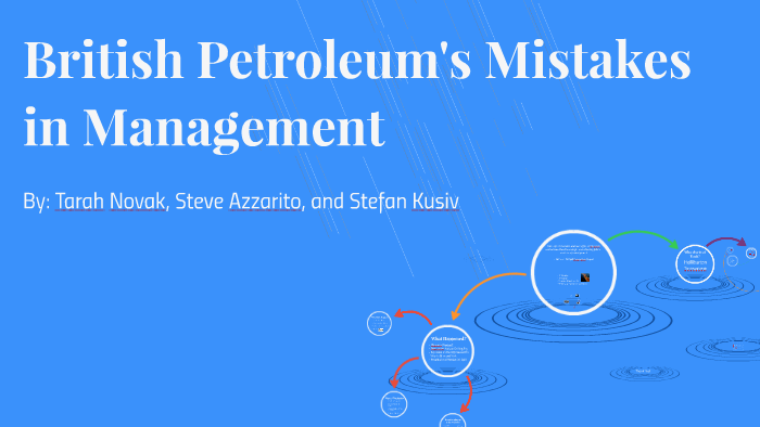 British Petroleum's Mistakes in Management by Stefan Kusiv on Prezi
