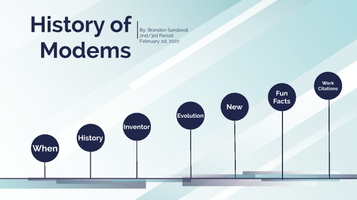 History of Modems by Brandon Sandoval on Prezi