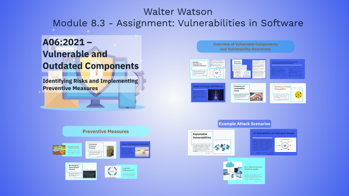 A06:2021 – Vulnerable and Outdated Components by JR W on Prezi
