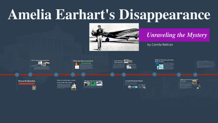 Amelia Earhart's Disappearance by Camila Beltran on Prezi