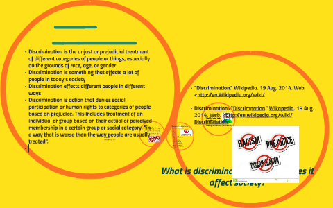 How does discrimination effect society? by Lindsey Joines on Prezi