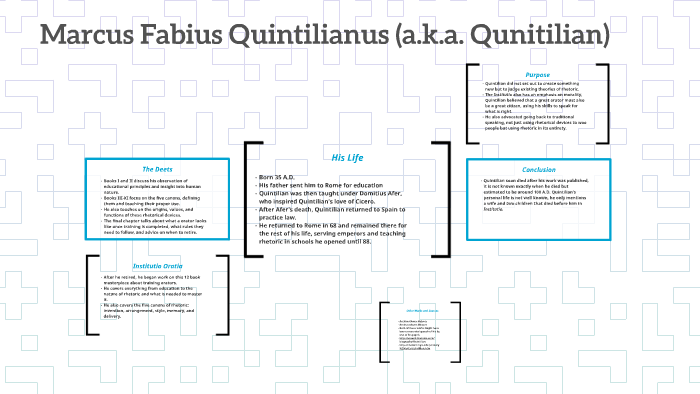 Marcus Fabius Quintilianus (a.k.a. Qunitilian) by Joseph Mullen on Prezi
