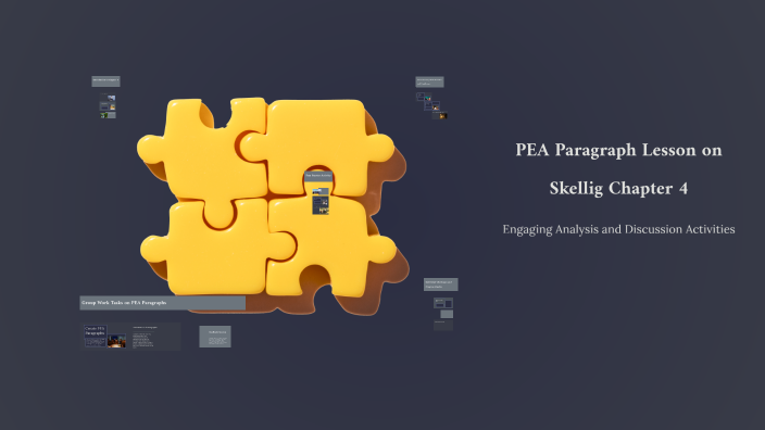 PEA Paragraph Lesson on Skellig Chapter 4 by Reshma Rosan on Prezi