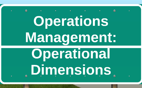 Operations Management: Operational Dimensions by Stephanie Gonzalez on ...