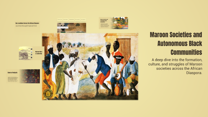 Maroon Societies and Autonomous Black Communities by Briana Jackson on ...