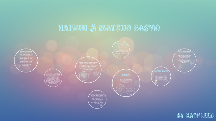 Haibun & Matsuo Basho by Kathleen King on Prezi