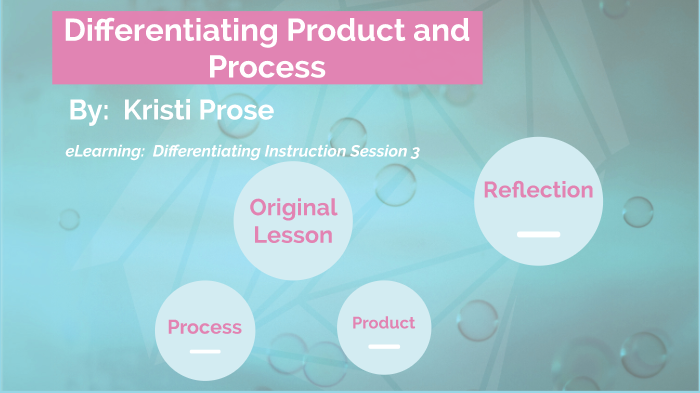 Differentiating Process and Product by Kristi Prose on Prezi