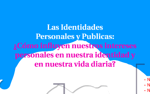 Las identidades personales y publicas by Felicia Suominen on Prezi