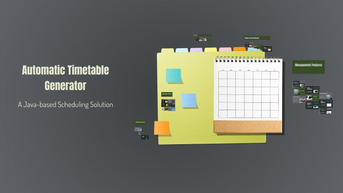 Automatic Timetable Generator by Prince Tiwari on Prezi