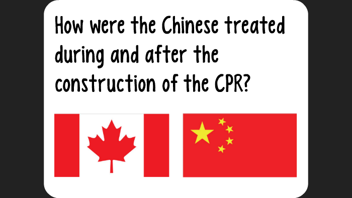 How were the Chinese treated during and after the construction of the ...