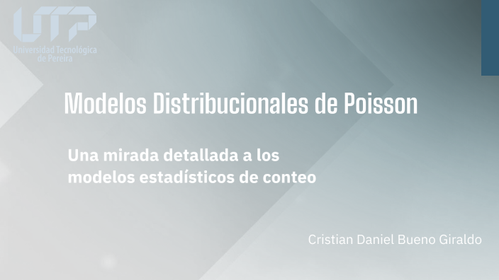 Modelos Distribucionales de Poisson by Cristian Daniel Bueno Giraldo on ...