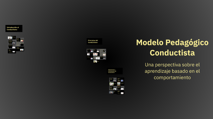 Modelo Pedagógico Conductista by MARIA MALDONADO on Prezi